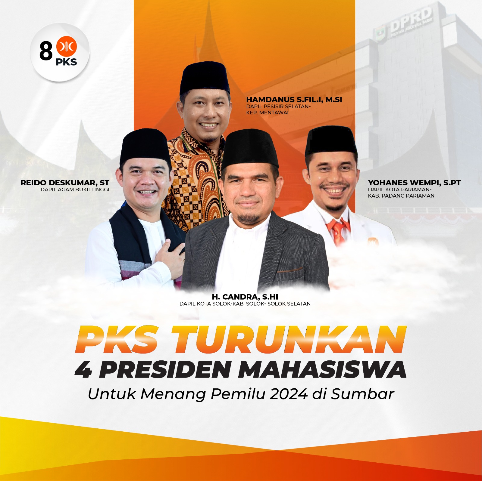 Ngeriii... 4 'Presiden' jadi Calon Anggota DPRD Sumbar dari PKS - Tribun Sumbar